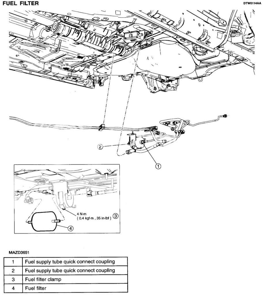 2001-2004 Fuel Filter removal and installation | Ford Escape ...