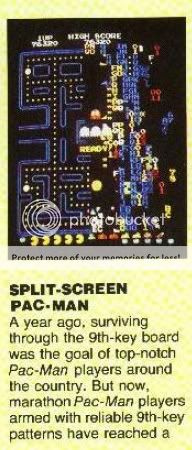 Joystik magazine articles on Pac-Man split screen